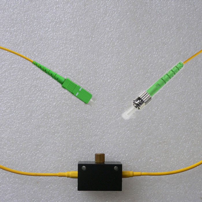 SC/APC to ST/APC Inline Adjustable Attenuator Singlemode