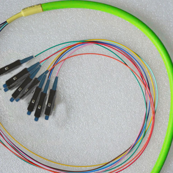 8 Fiber MU/UPC Bunch Fanout Pigtails OM5 50/125 Multimode