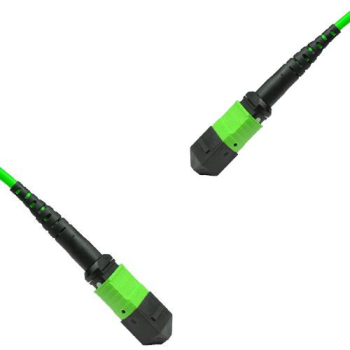 Armored 8 Fiber MPO/UPC to MPO/UPC Patch Cord OM5 50/125 Multimode