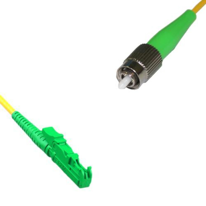 E2000/APC to FC/APC Patch Cord OS2 9/125 Singlemode Simplex
