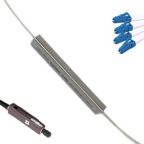 1x4 Mini-Module PLC Splitter MU/UPC to LC/UPC 9/125 Singlemode