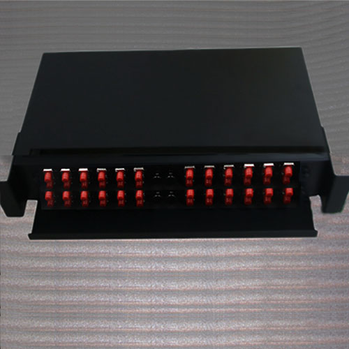 19inch 2U Rack Mount Patch Panel 48 Port OM3 50/125 MM Simplex FC/UPC