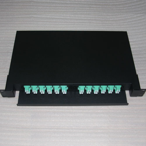 19inch 1U Rack Mount Patch Panel 24 Port OM3 50/125 MM Duplex LC/UPC