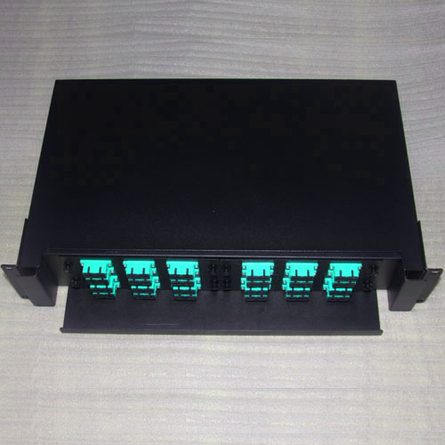 19inch 2U Rack Mount Patch Panel 24 Port OM3 50/125 MM Duplex SC/UPC