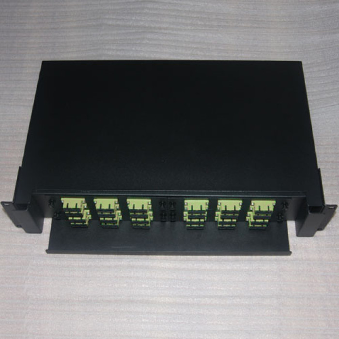 19inch 2U Rack Mount Patch Panel 24 Port 62.5/125 MM Duplex SC/UPC