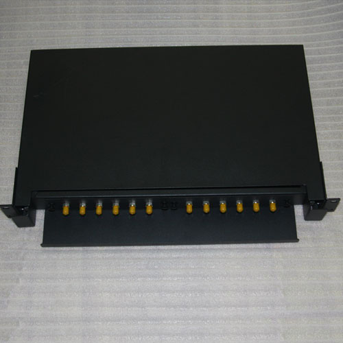 19inch 1U Rack Mount Patch Panel 12 Port 9/125 SM Simplex ST/UPC