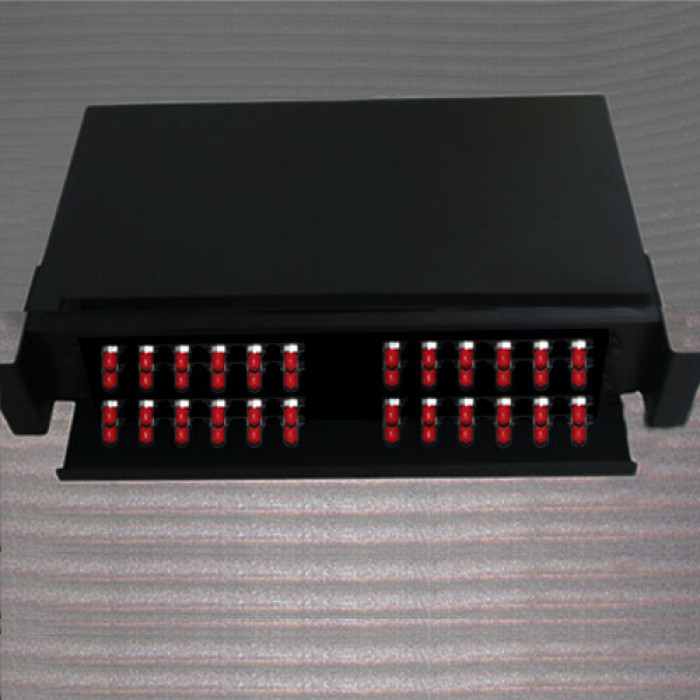 19inch 2U Rack Mount Patch Panel 48 Port OM2 50/125 MM Simplex ST/UPC